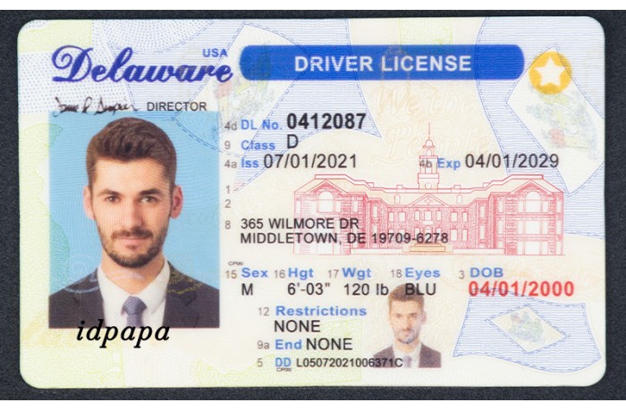 Delaware Scannable Ids Identicle Ids Front And Back At Idpapa